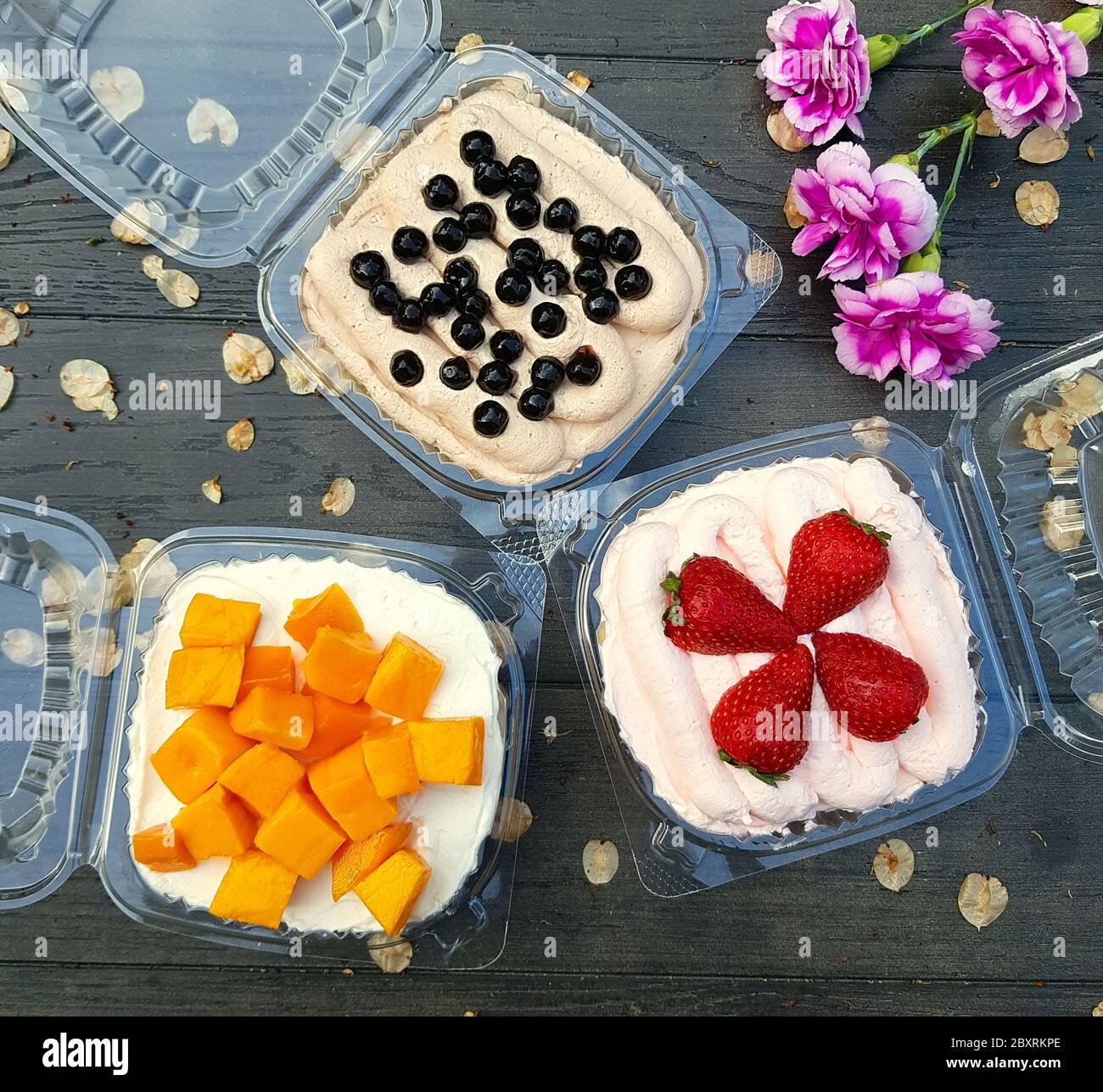 Homemade Dessert Trio Stock Photo - Alamy