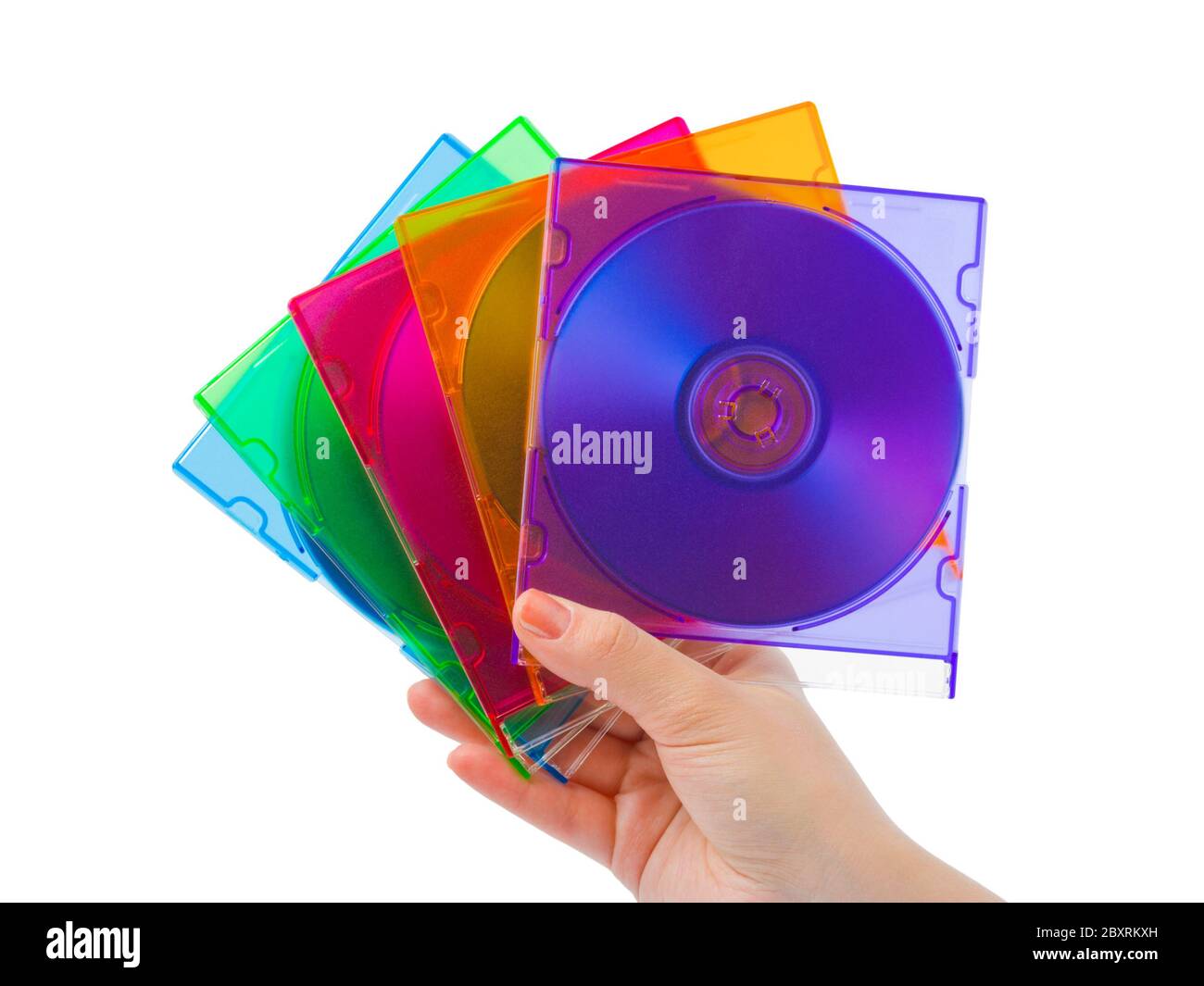 Woman computer computer cd rom disk hi-res stock photography and images ...