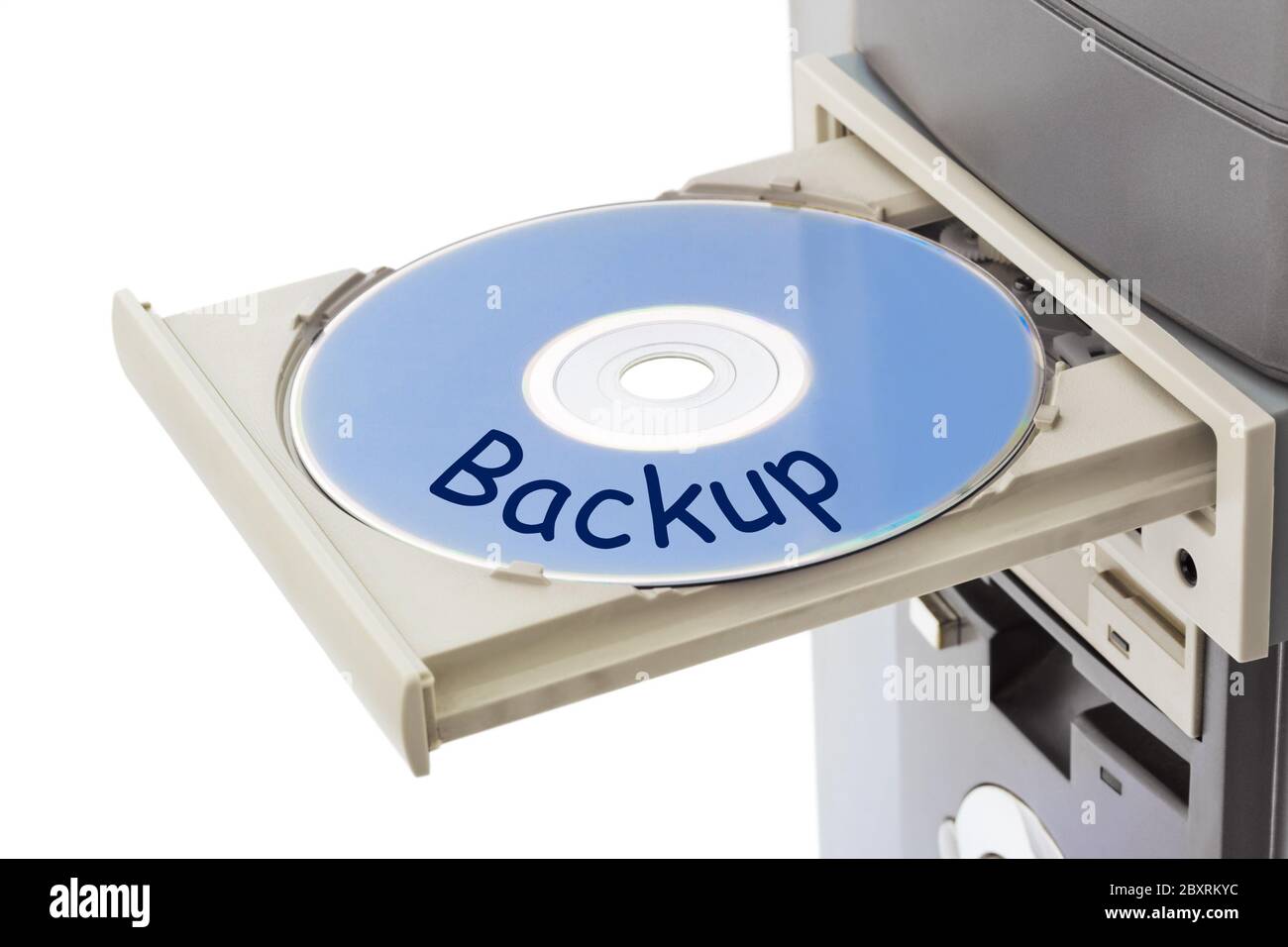 Computer and disk Backup Stock Photo - Alamy