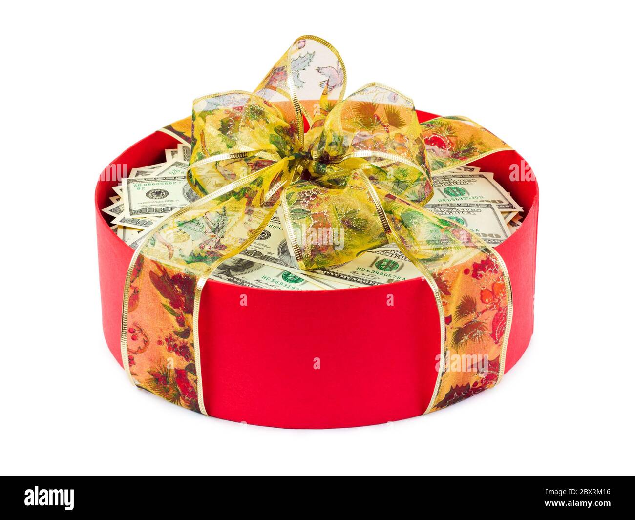 Gift with money Stock Photo - Alamy