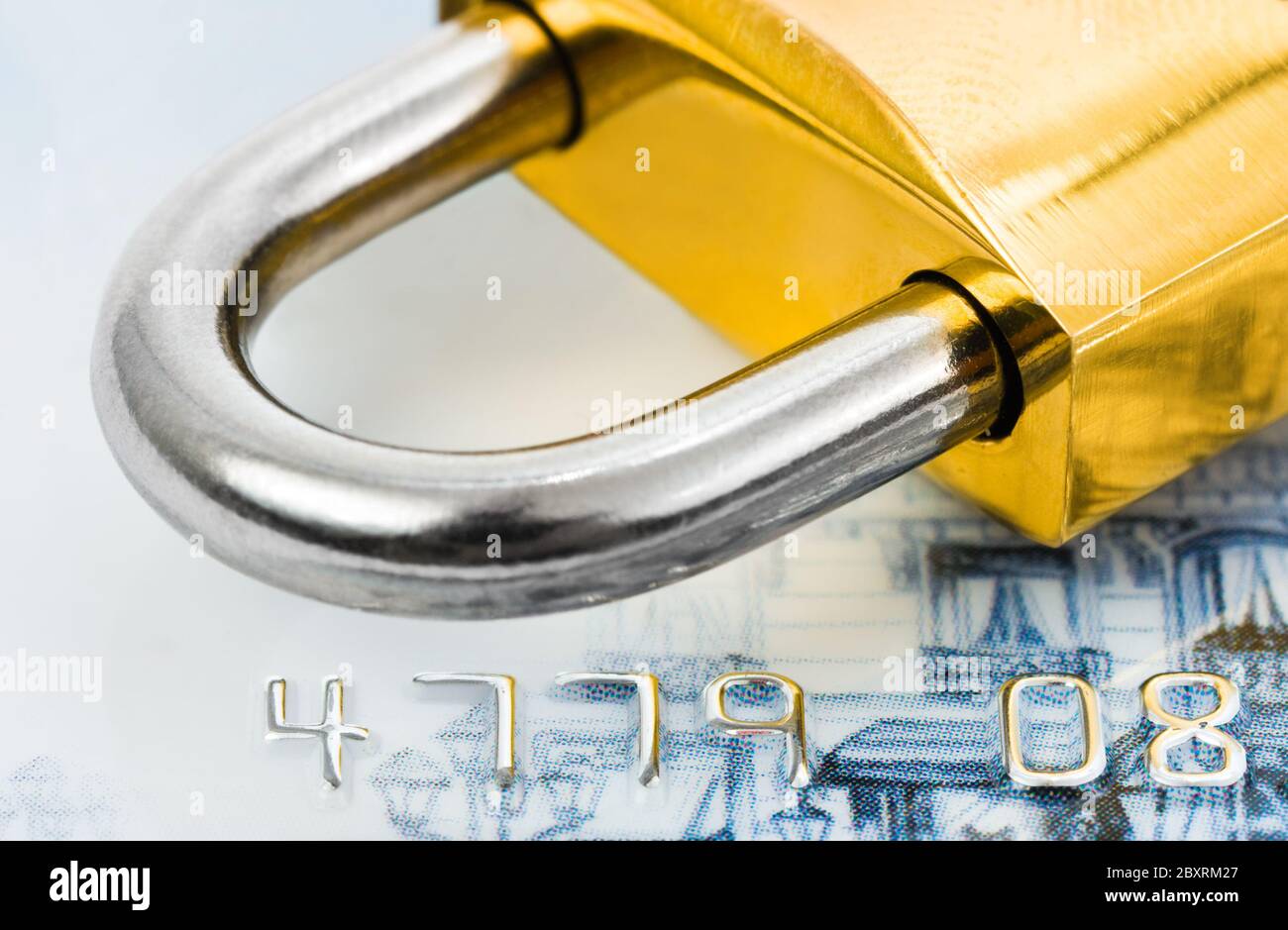 Lock and credit card Stock Photo - Alamy