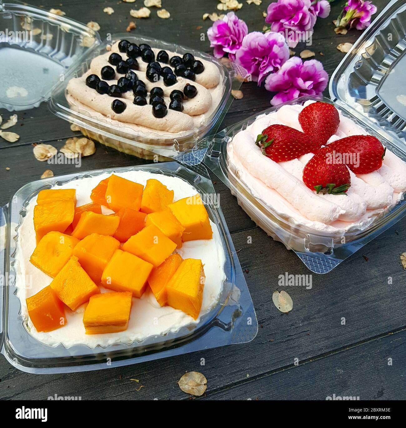 Homemade Dessert Trio Stock Photo - Alamy