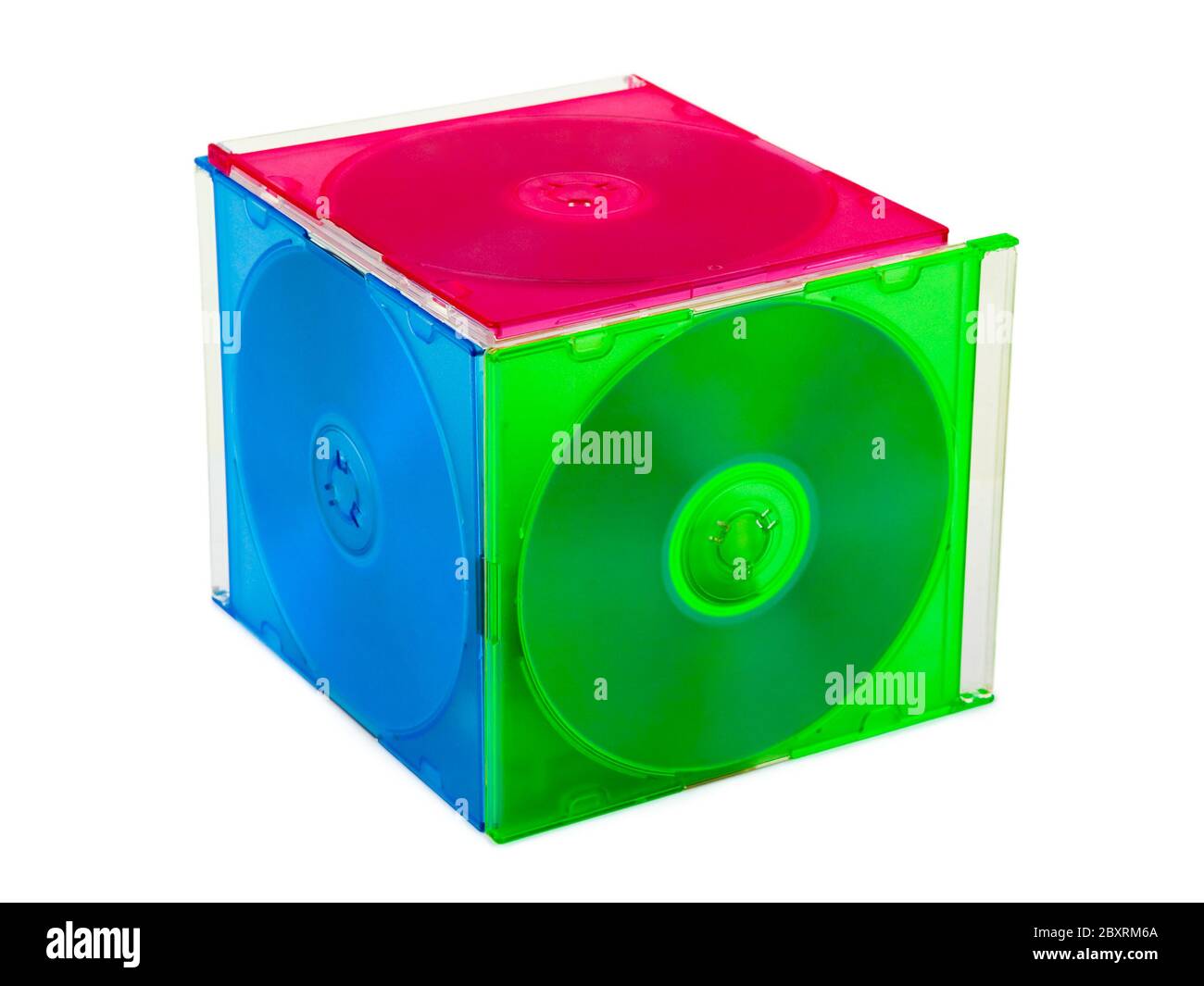 Cube made of computer disks Stock Photo - Alamy