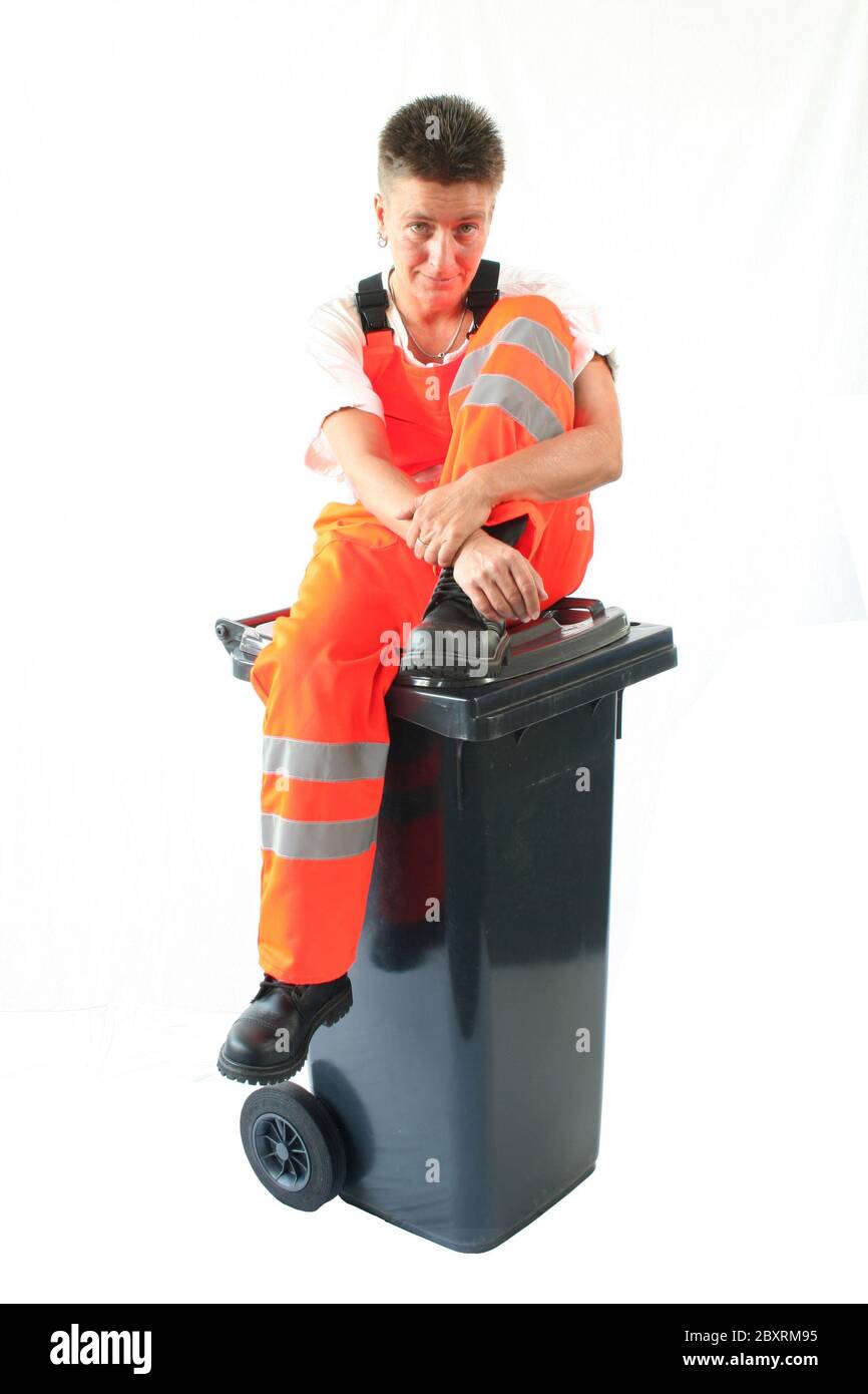 Wheelie bin collection Cut Out Stock Images & Pictures - Alamy