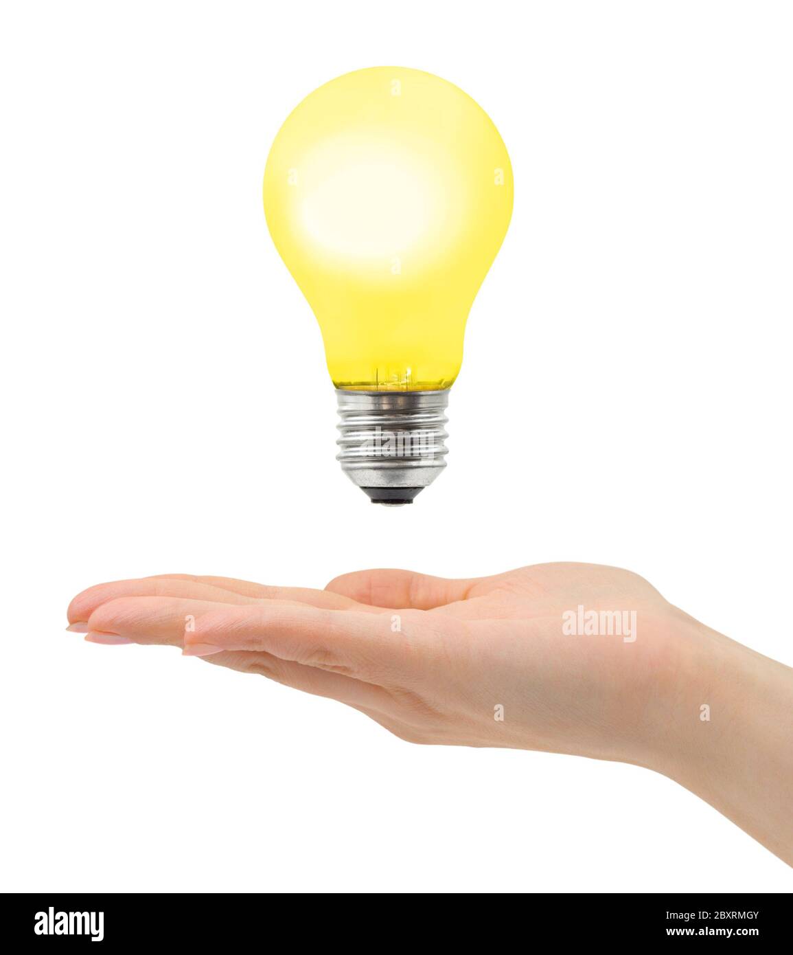 Hand and lamp Stock Photo - Alamy