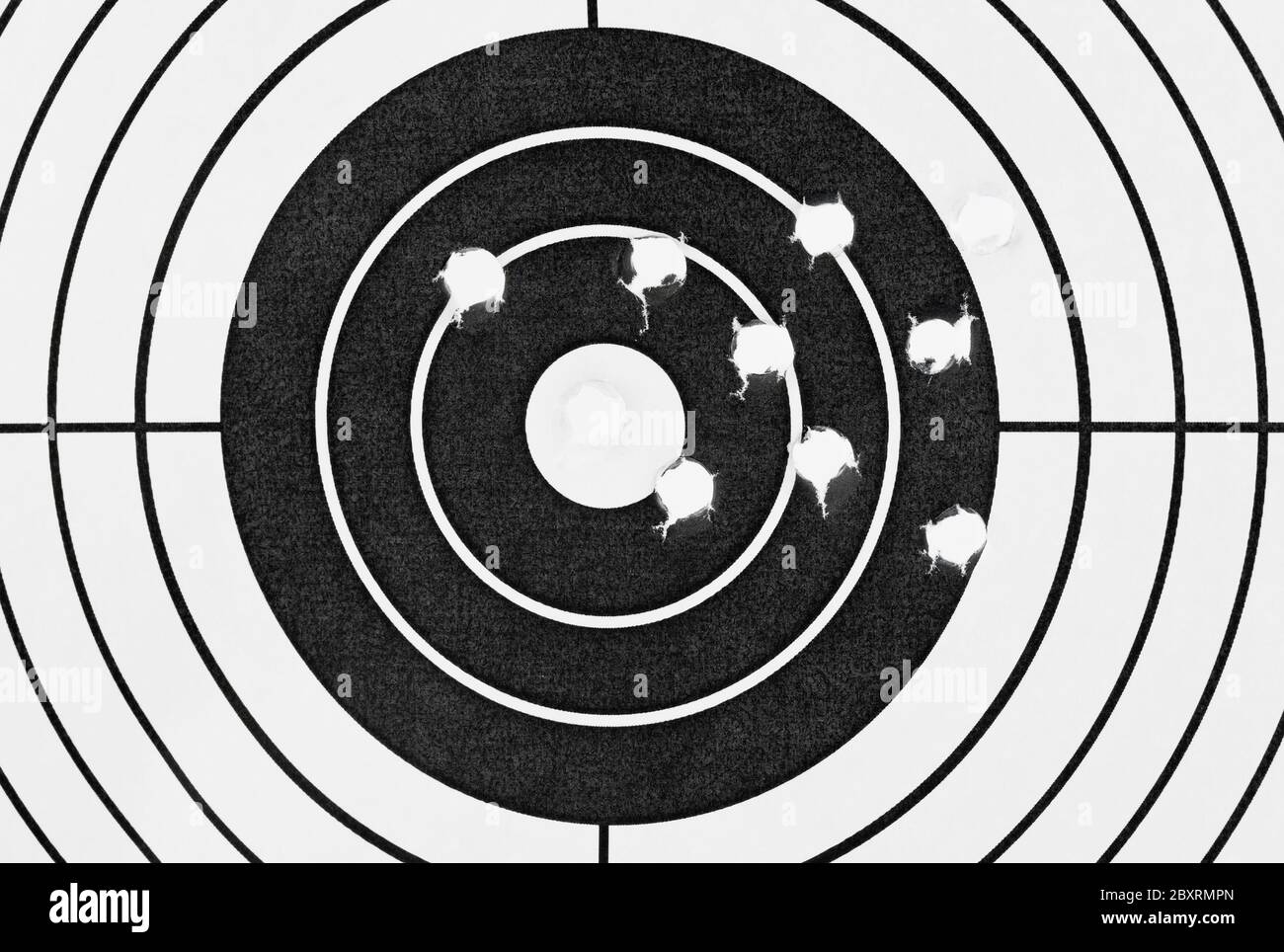 Holes in target Stock Photo - Alamy