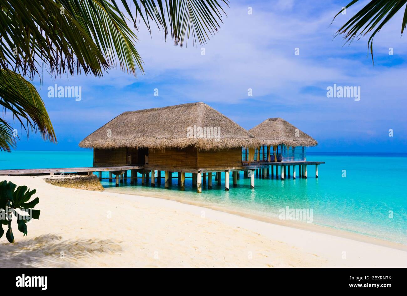 Spa salon on beach Stock Photo - Alamy