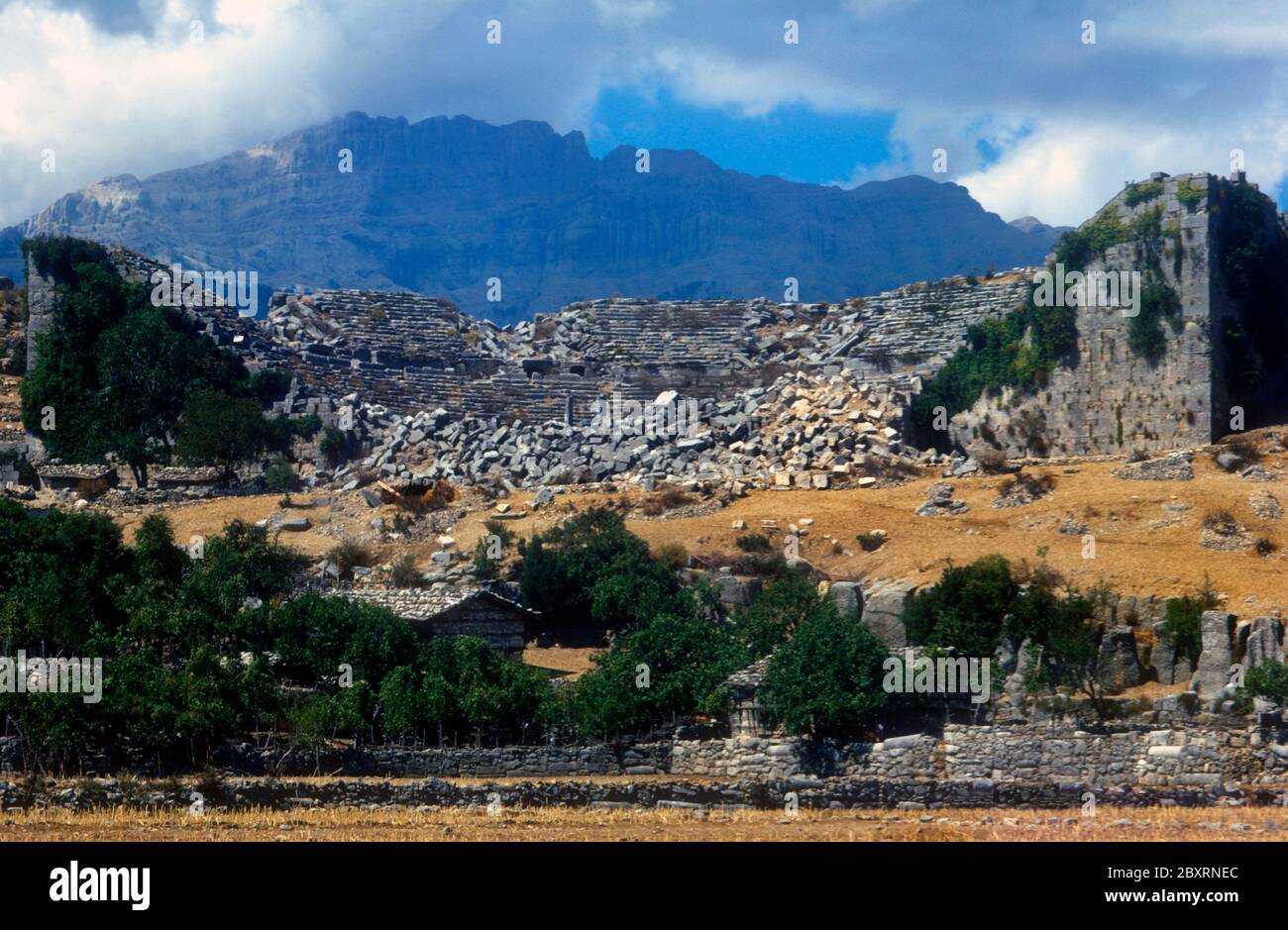 Ancient Roman theatre of Selge, Turkey Stock Photo - Alamy