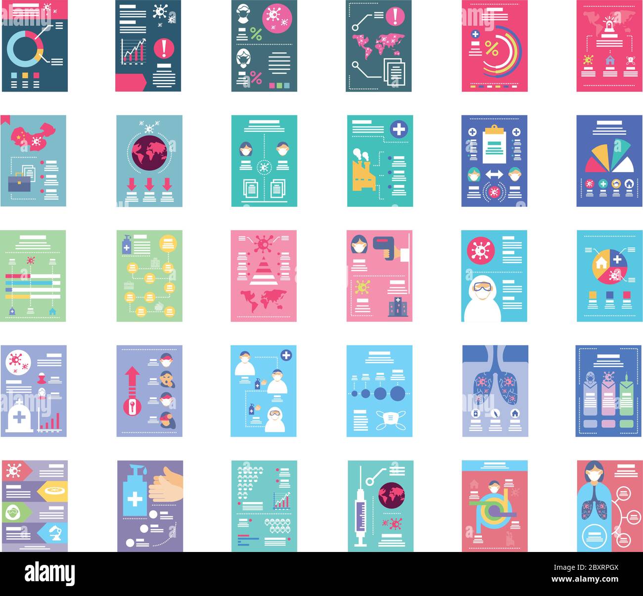 set of icons healthcare infographics vector illustration design Stock ...