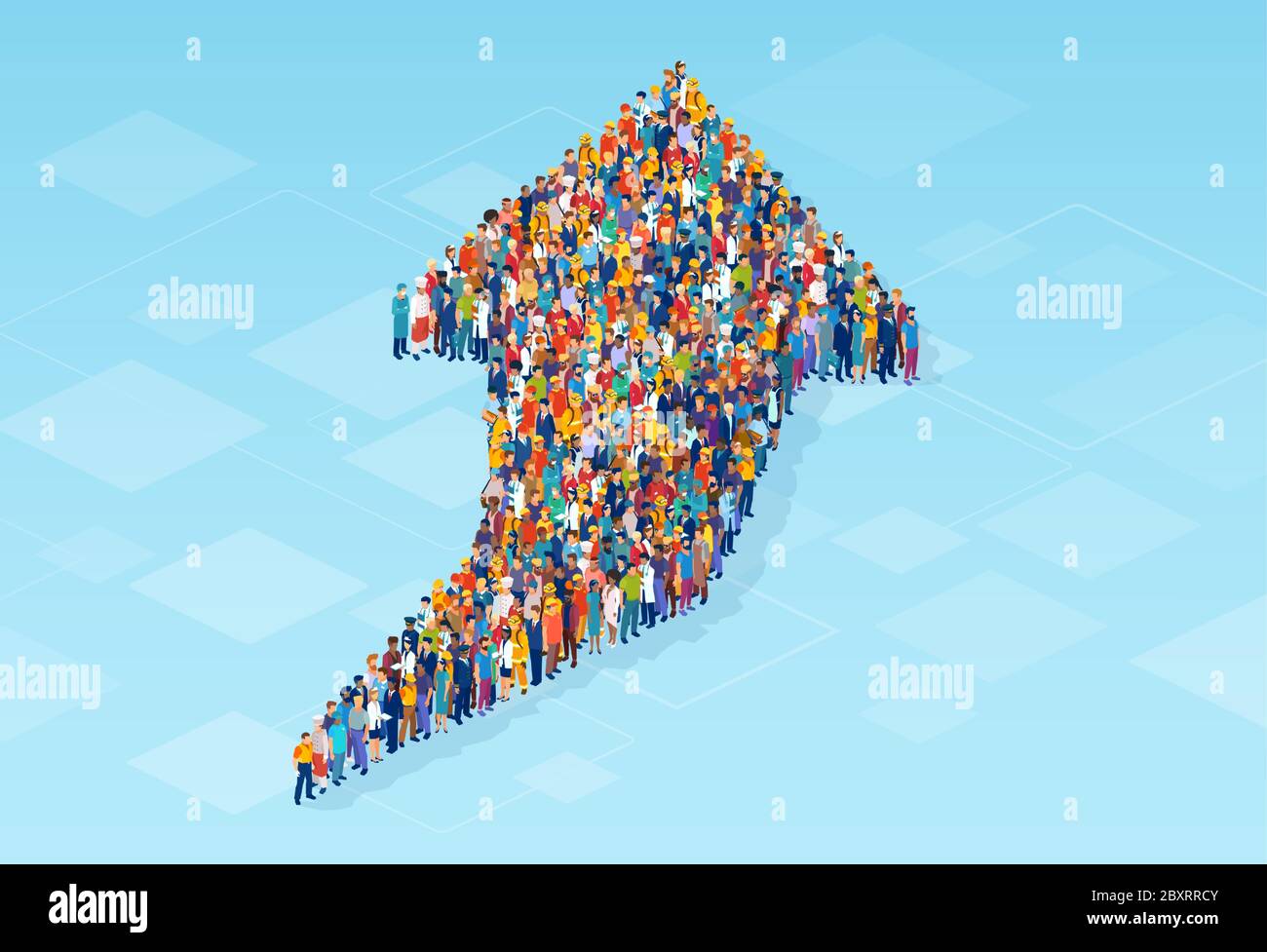 Large group black white Stock Vector Images - Alamy