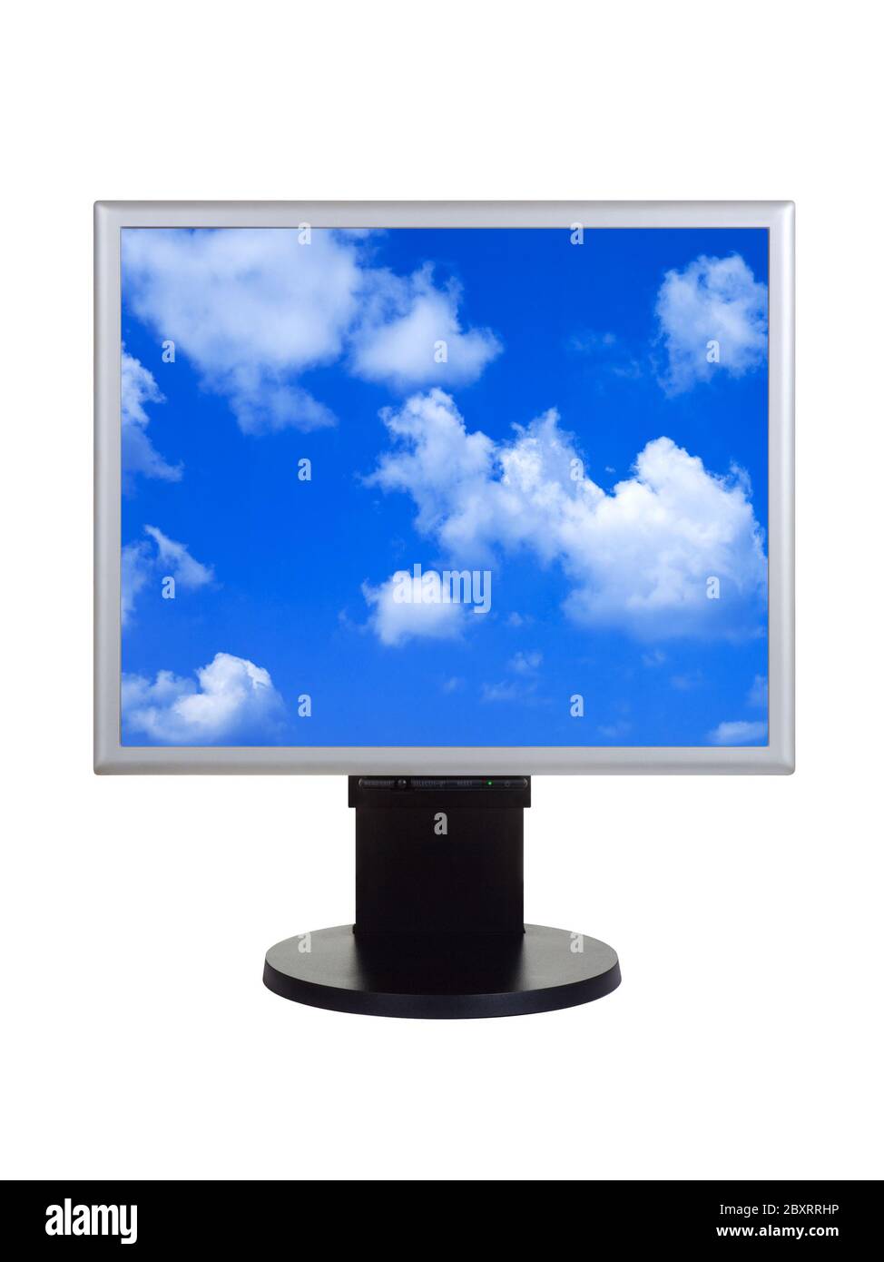 Sky on computer screen Stock Photo - Alamy