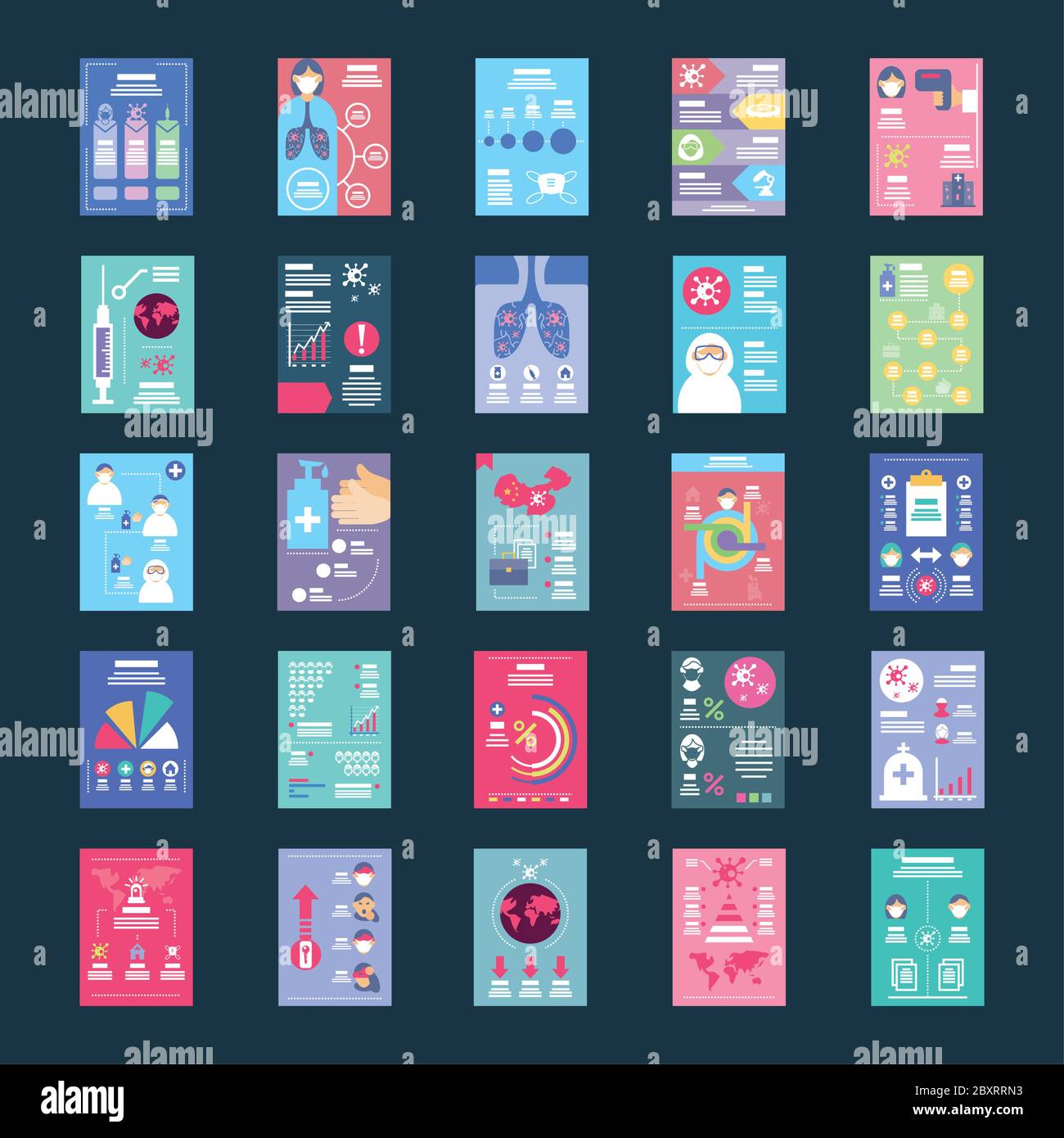 set of icons healthcare infographics vector illustration design Stock ...