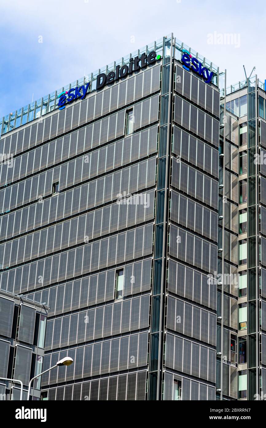 Mark One building headquarters in downtown Bucharest, Romania, 2020 ...