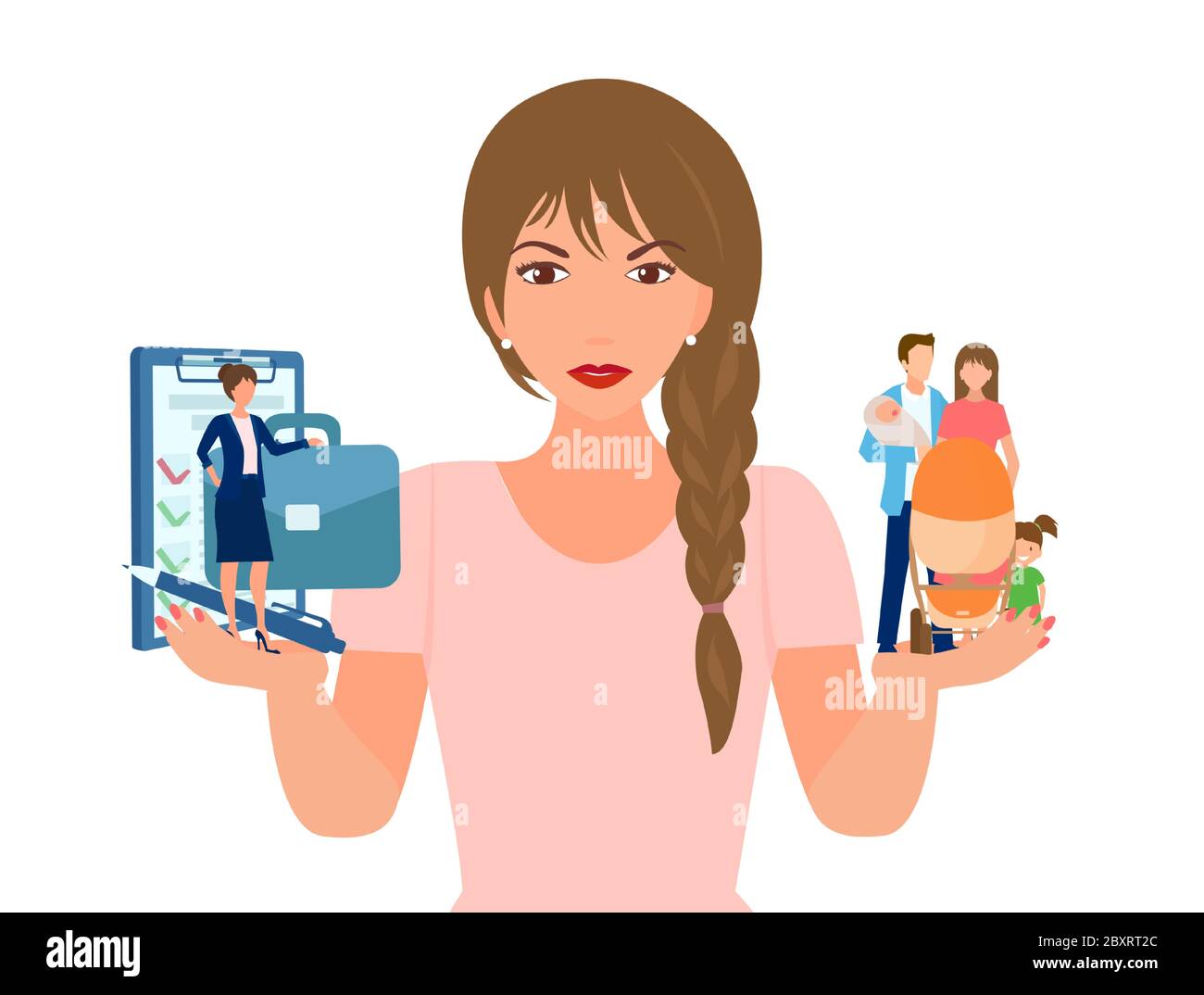 Work vs life balance Stock Vector Images - Alamy