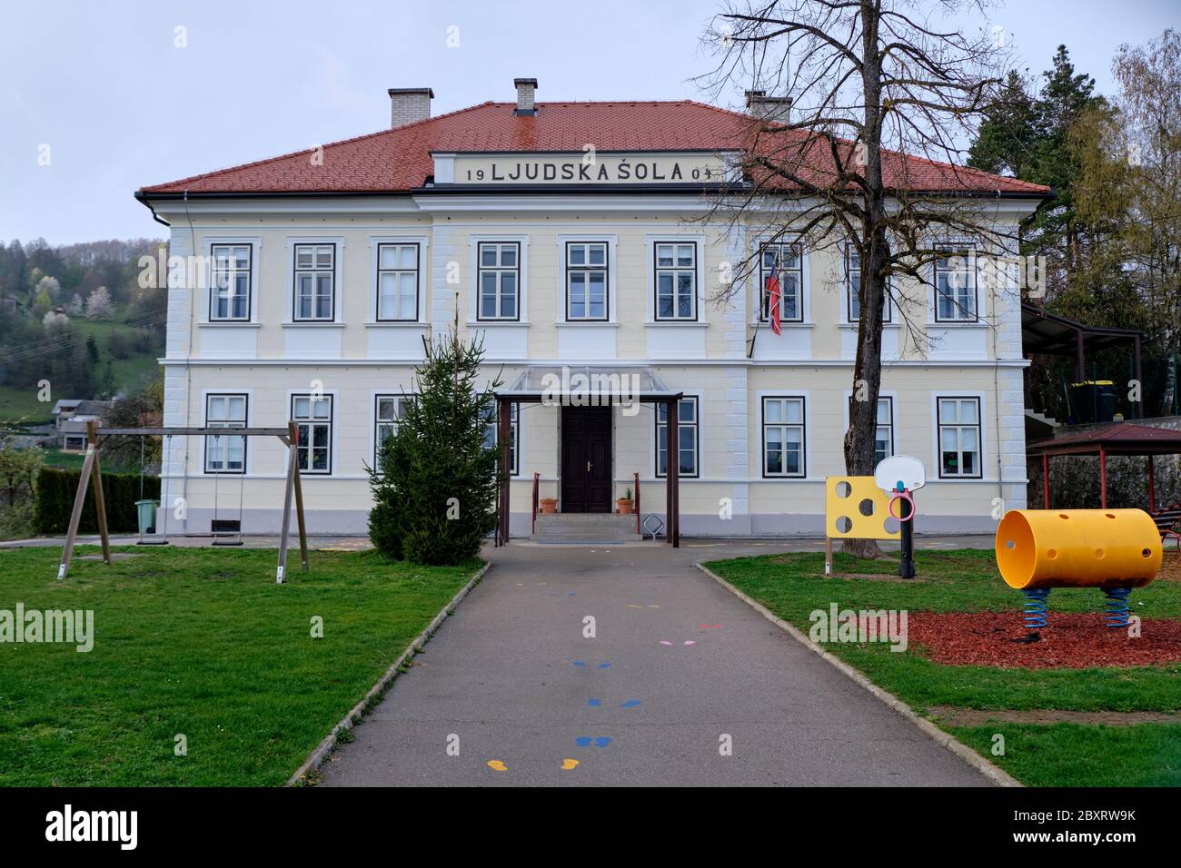 The Osnovna šola Stična school building, a typical late 19th century ...