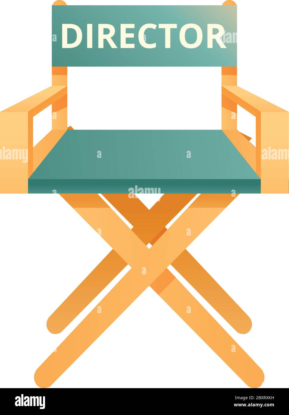 Stage director chair icon. Cartoon of stage director chair vector icon ...