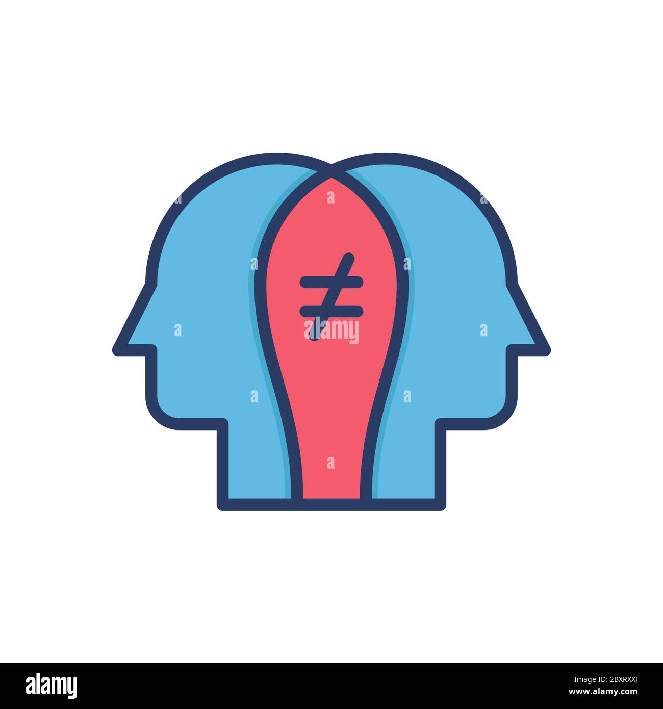 Conflict Resolution vector icon symbol isolated on white background ...