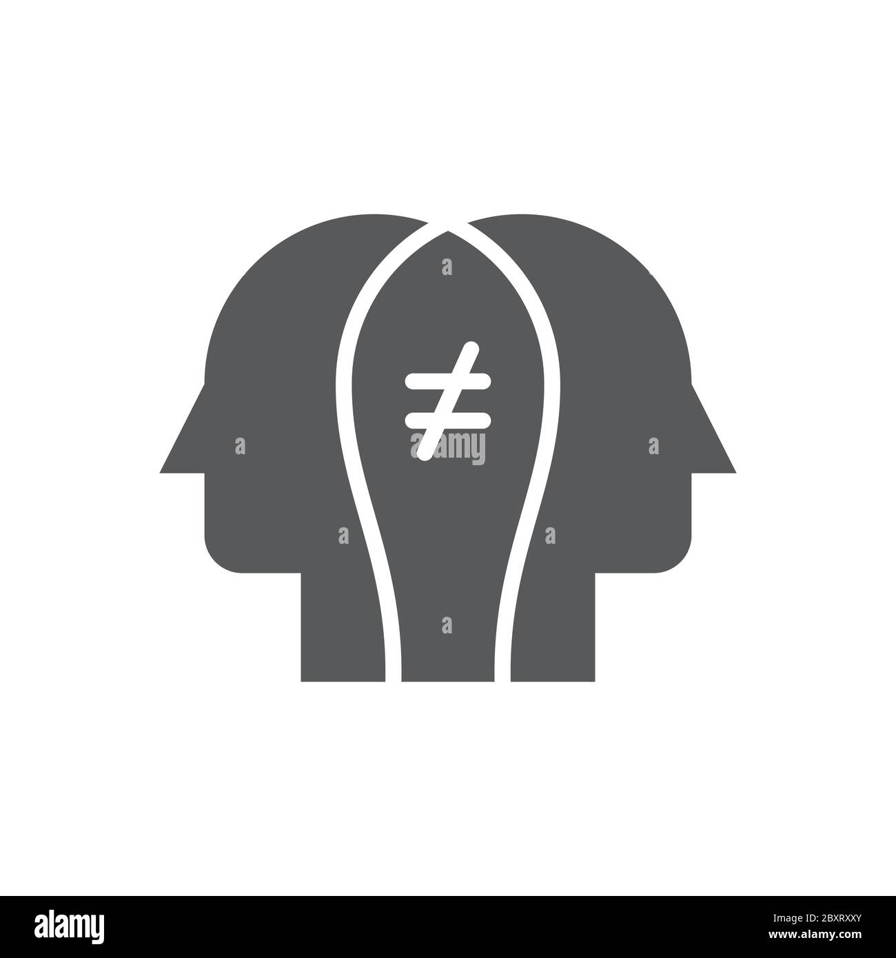 Conflict Resolution vector icon symbol isolated on white background ...