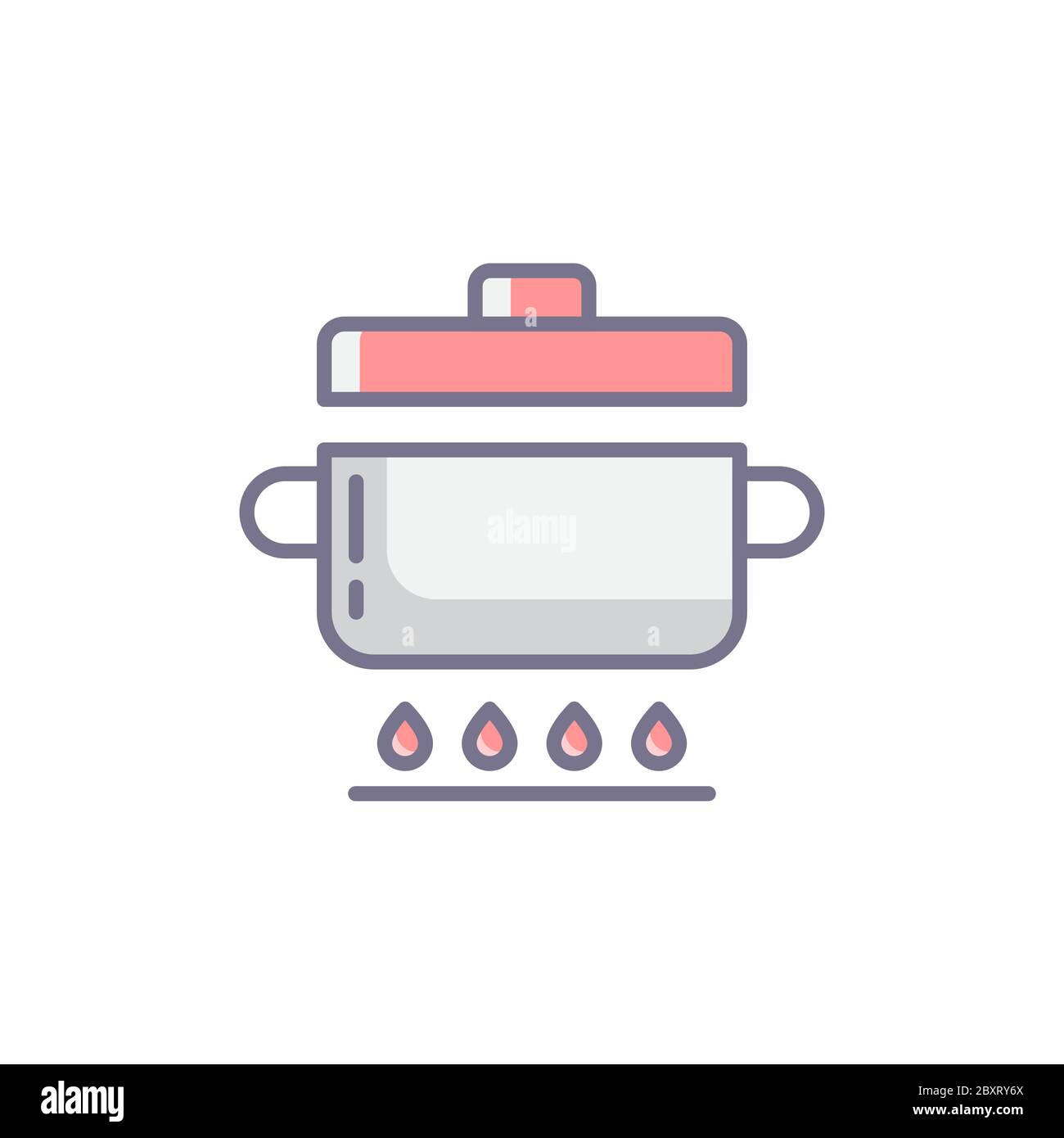 Cooking instruction vector icon symbol work flow isolated on white ...