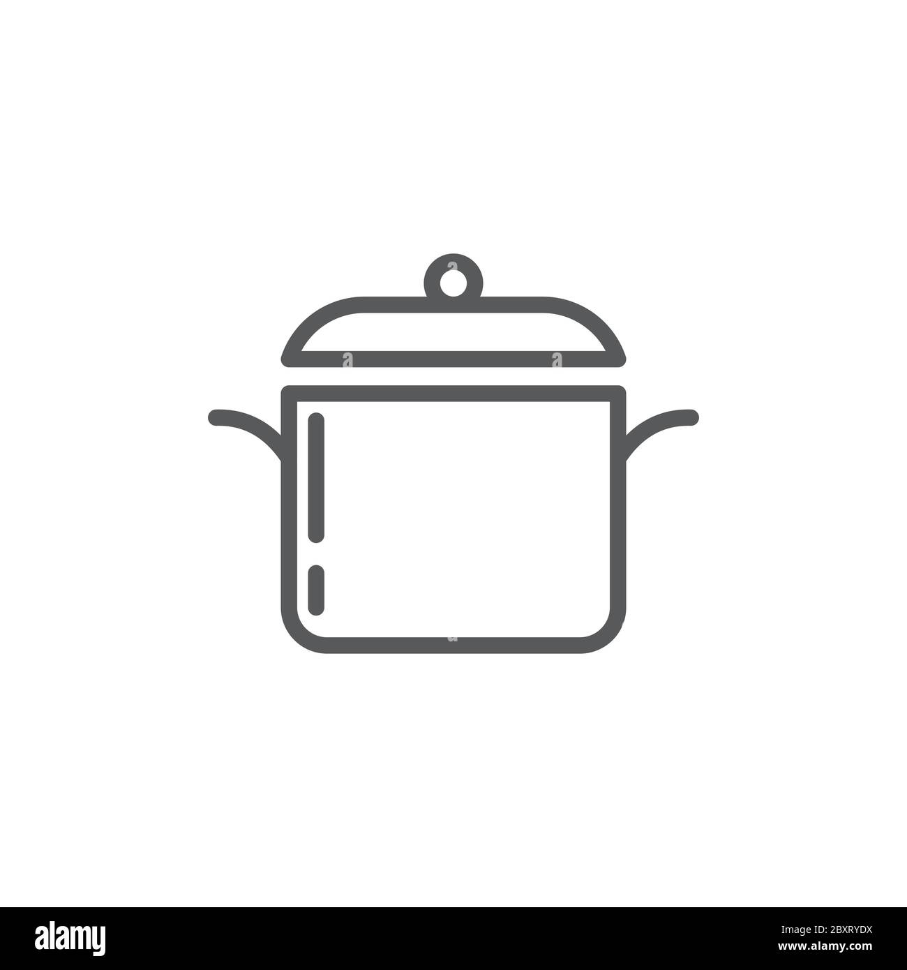 Cooking pot cover vector icon symbol isolated on white background Stock ...