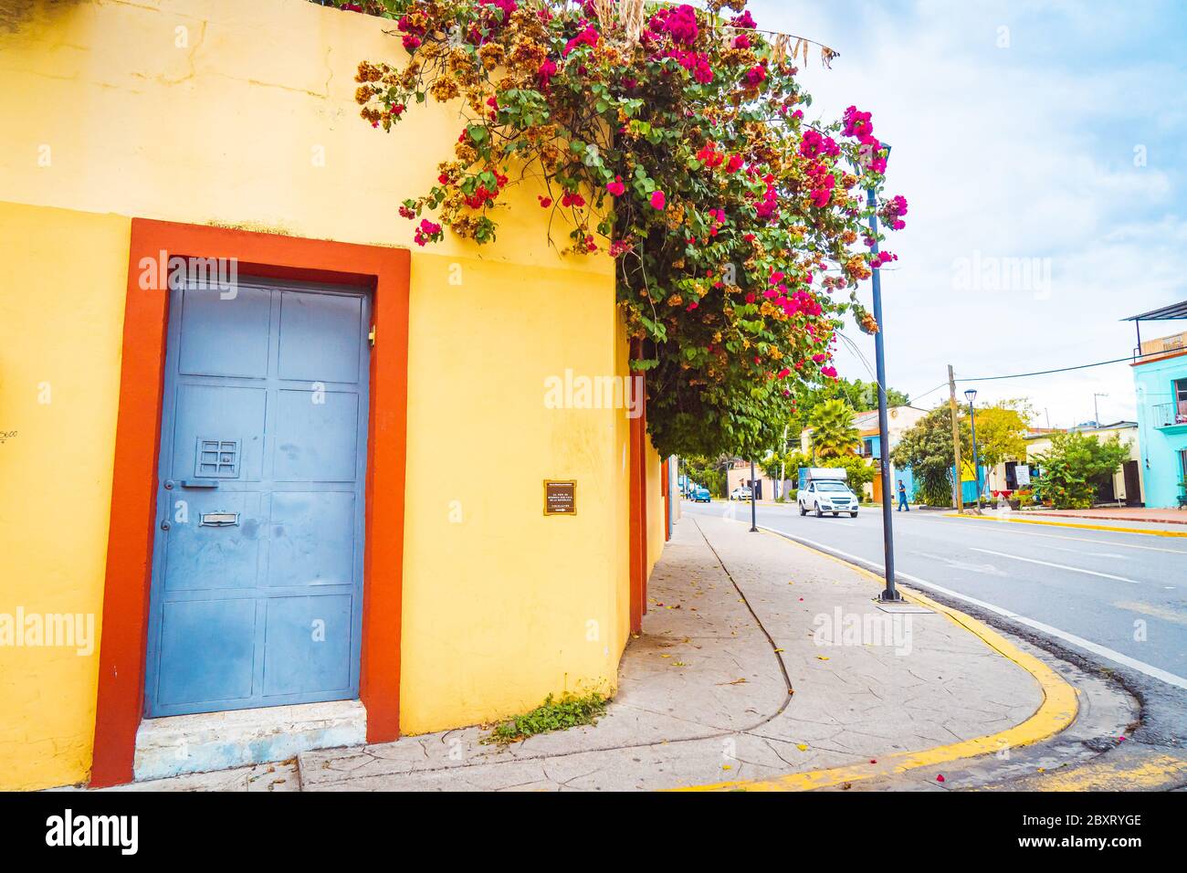 Ordinary House in Oaxaca, Mexico Stock Photo - Alamy