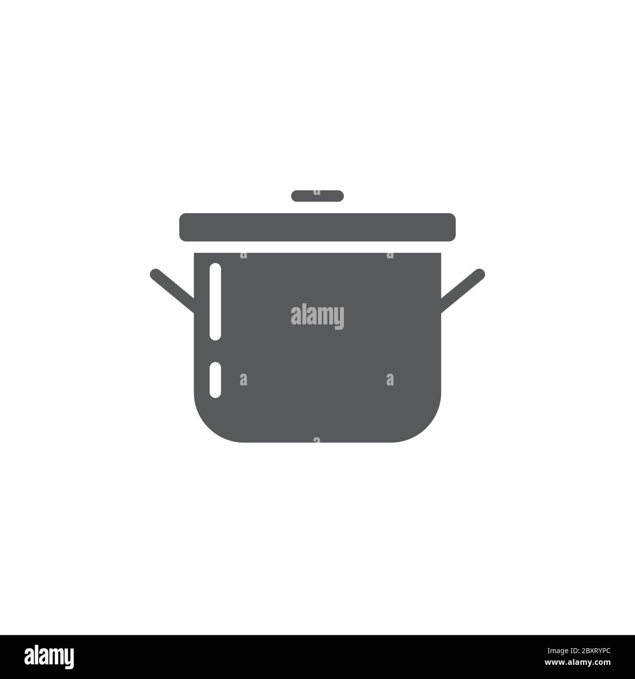 Cooking pot cover vector icon symbol isolated on white background Stock ...