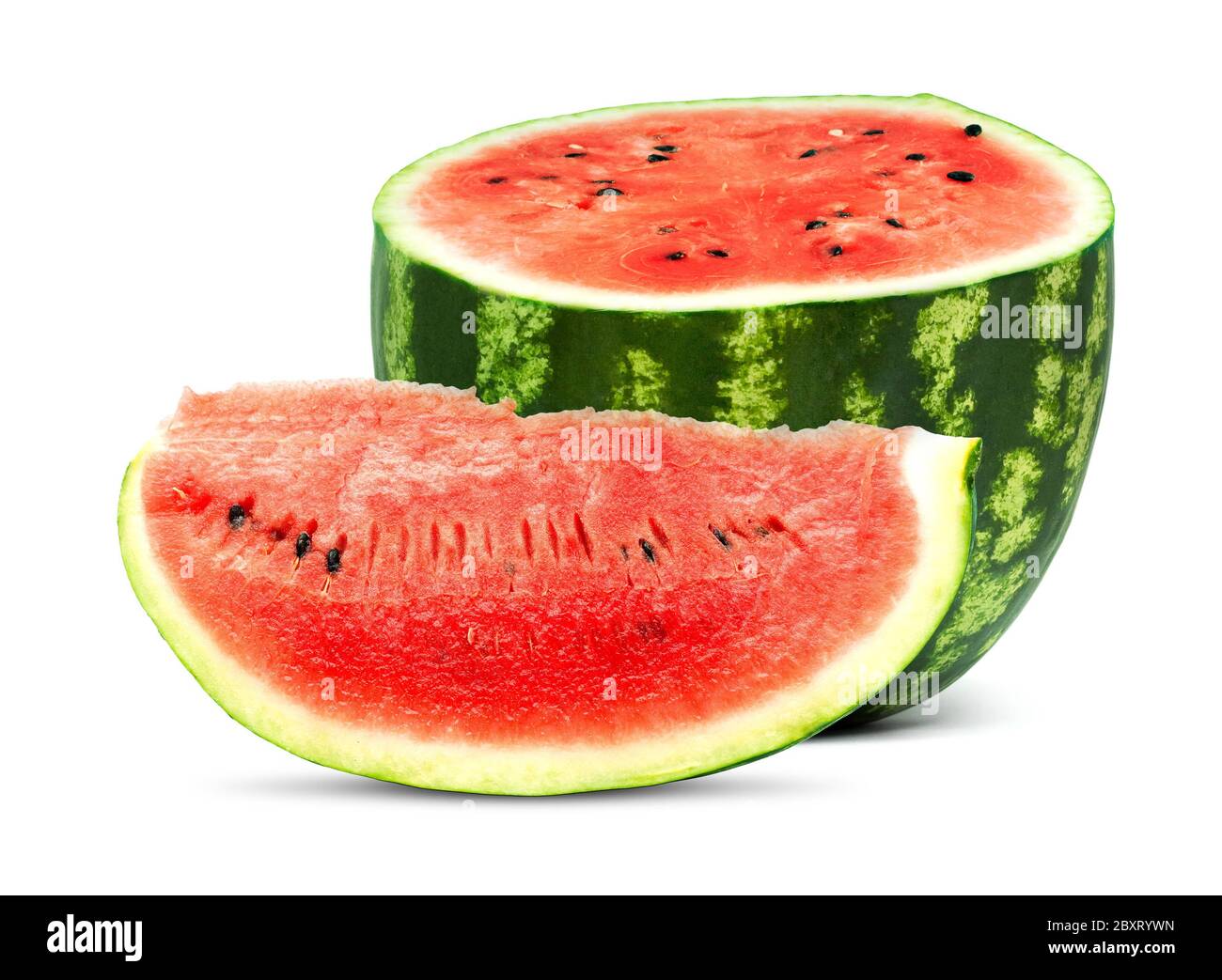 Big red watermelon isolated on white background Stock Photo - Alamy