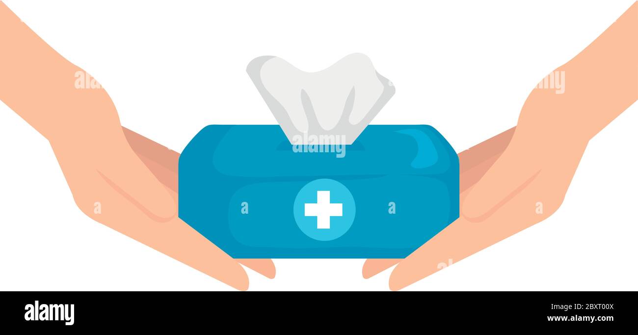 Box of tissues hand Cut Out Stock Images & Pictures - Alamy