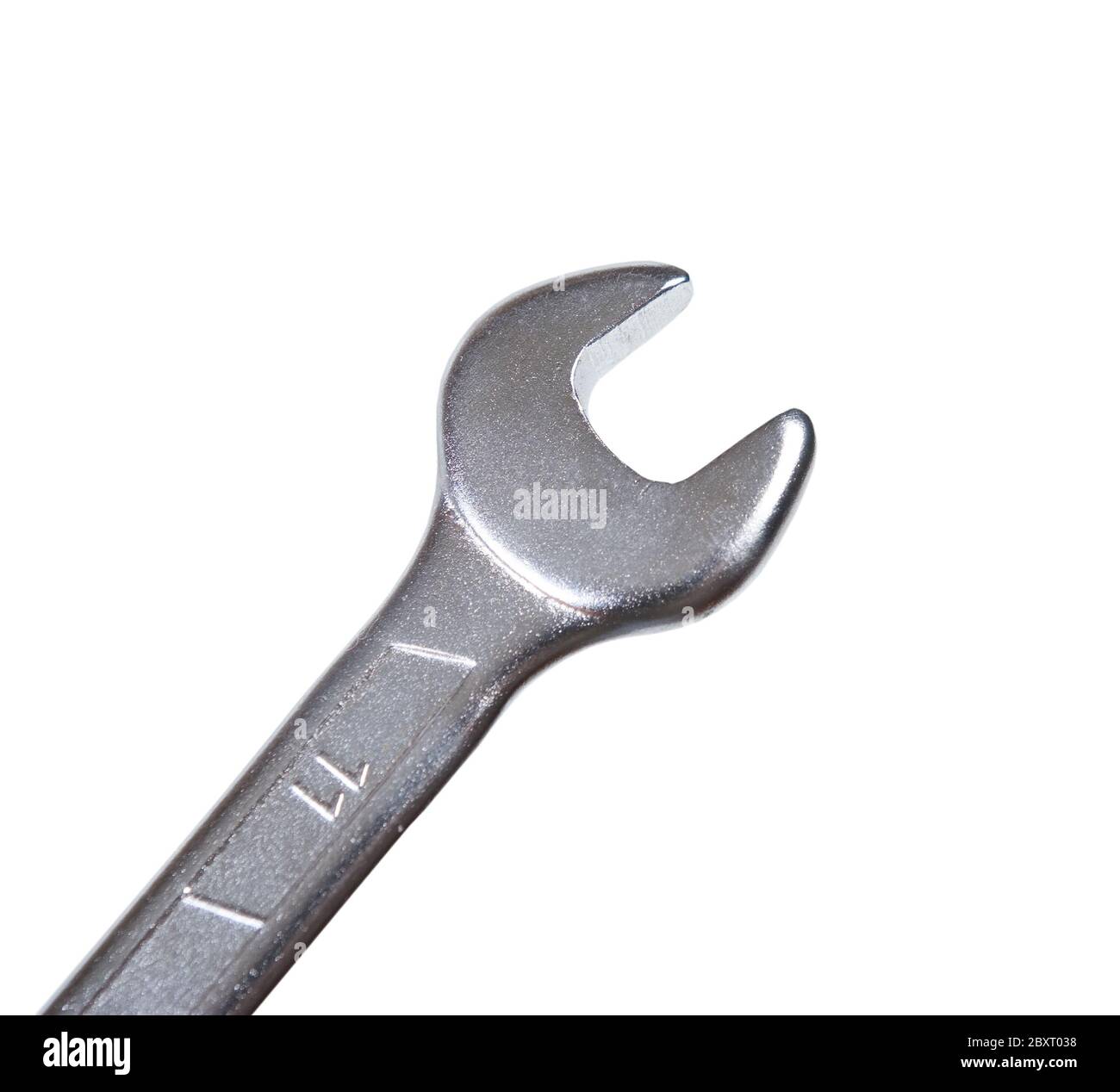 Chrome wrench isolated Stock Photo - Alamy