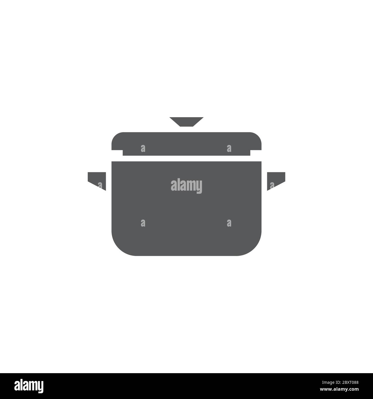 Cooking pot cover vector icon symbol isolated on white background Stock ...