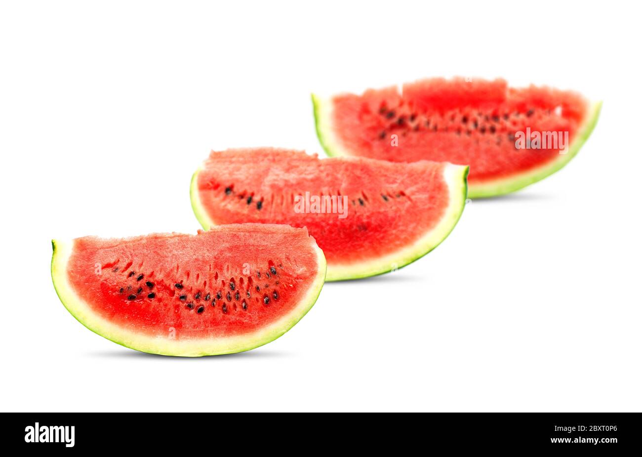 Big red watermelons isolated on white background Stock Photo - Alamy