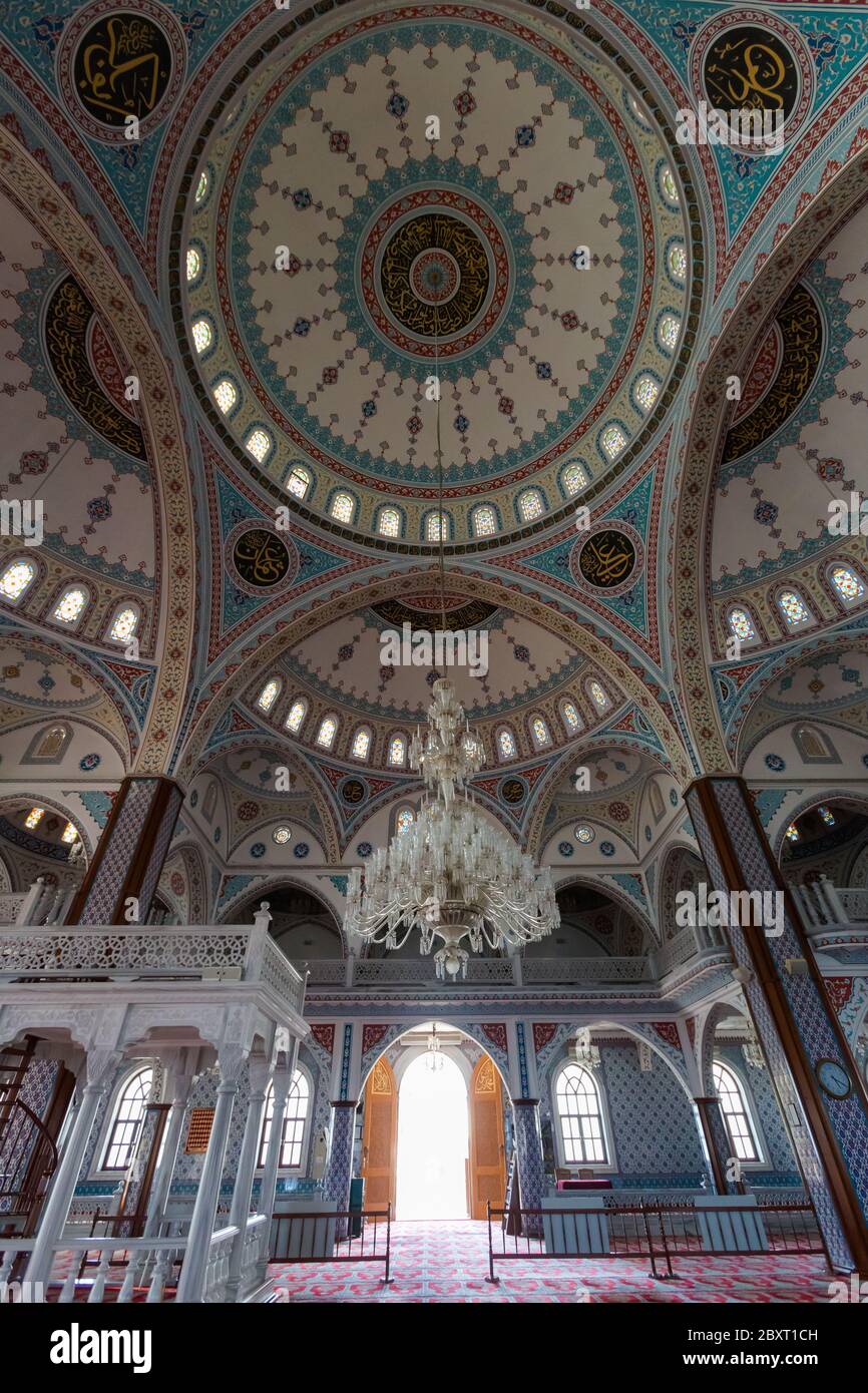 Manavgat, Turkey: 15 April 2019. Beautiful architecture of Mrk. Kulliye ...