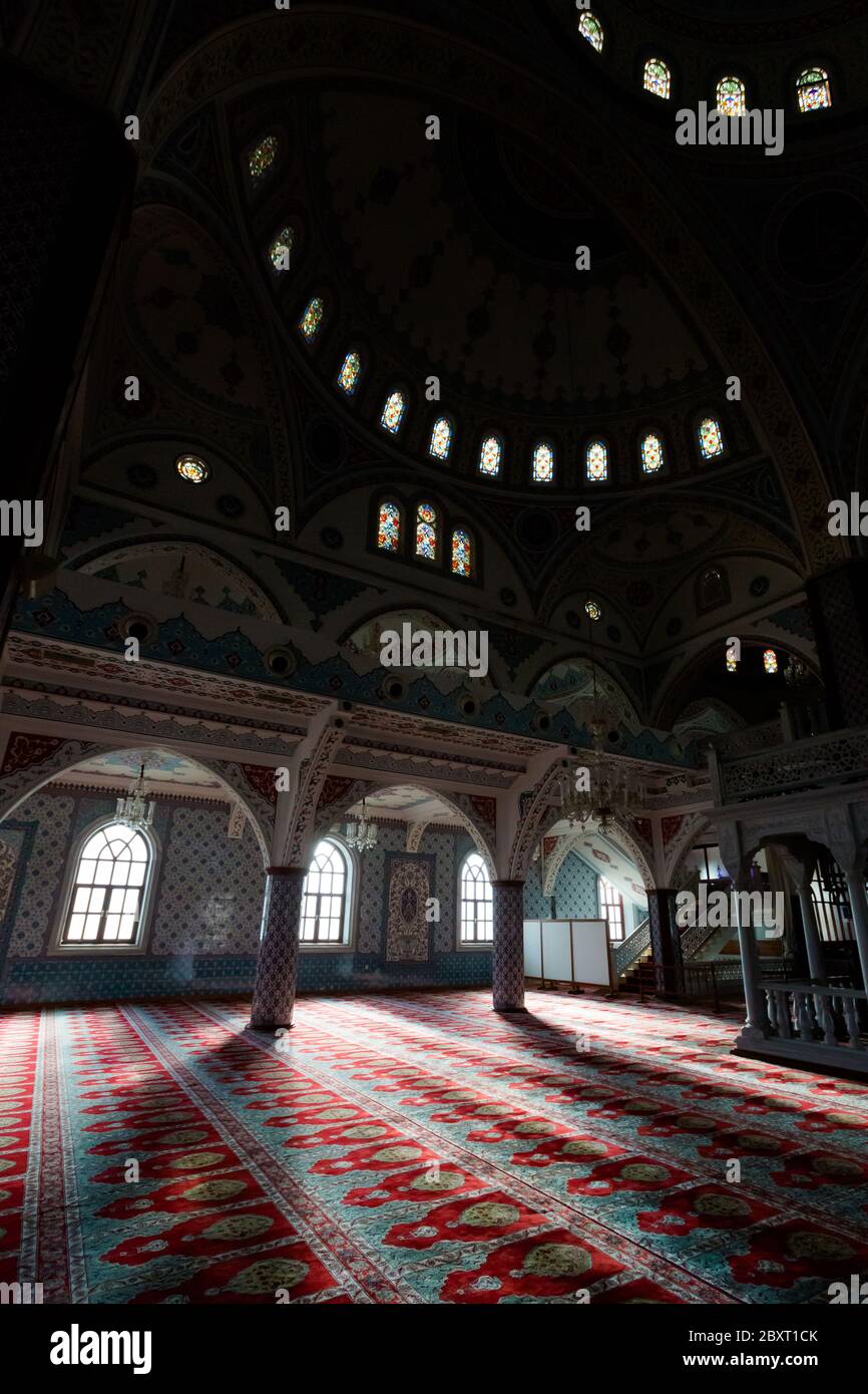 Manavgat, Turkey: 15 April 2019. Beautiful architecture of Mrk. Kulliye ...