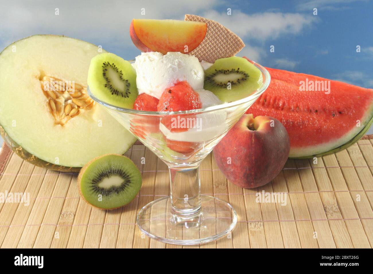 fruit ice cup Stock Photo - Alamy