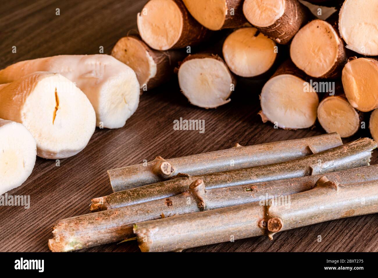 Cassava, also called manioc, yuca, balinghoy, mogo, mandioca, kamoteng ...