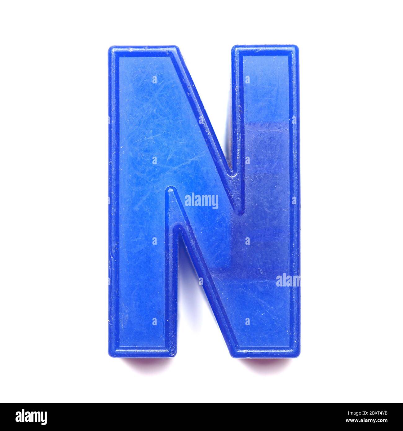 Magnetic uppercase letter N of the British alphabet Stock Photo - Alamy