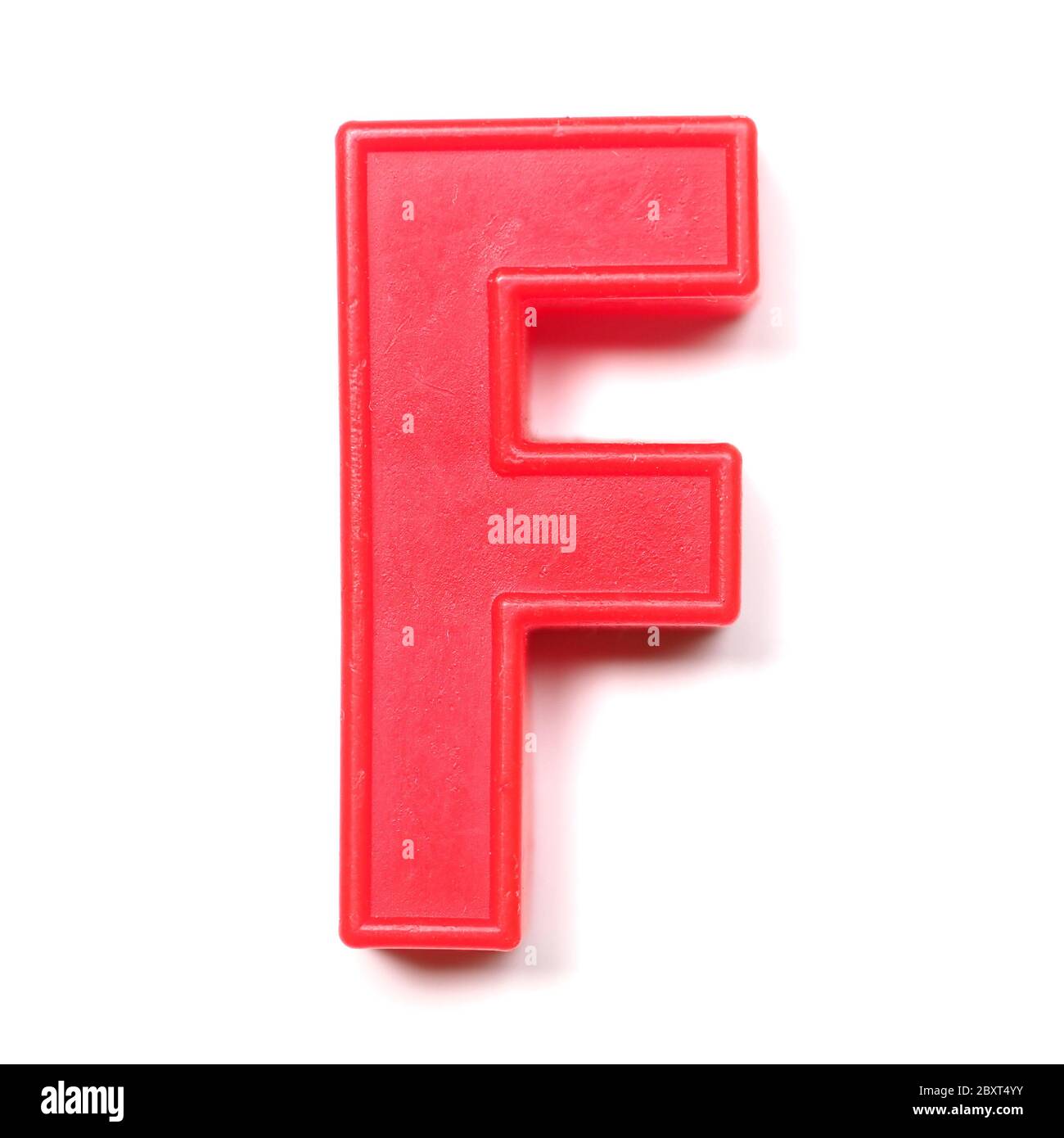Magnetic uppercase letter F of the British alphabet Stock Photo - Alamy