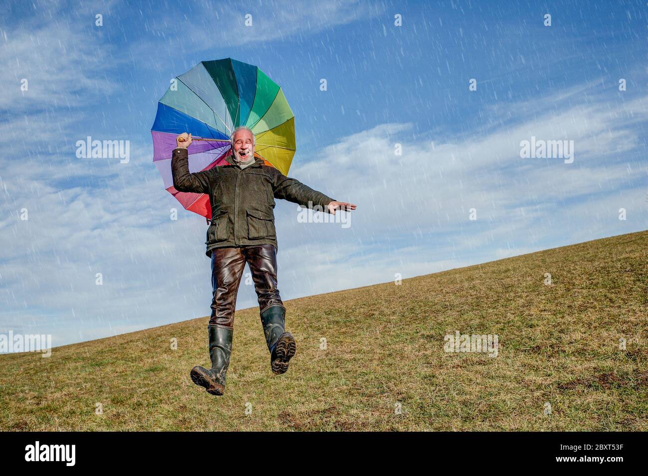 Strong wind umbrella hi-res stock photography and images - Alamy