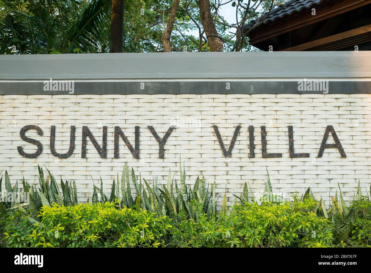 Sunny Villa hotel in Ngwesaung, Ayeyarwady Region, Myanmar Stock Photo ...