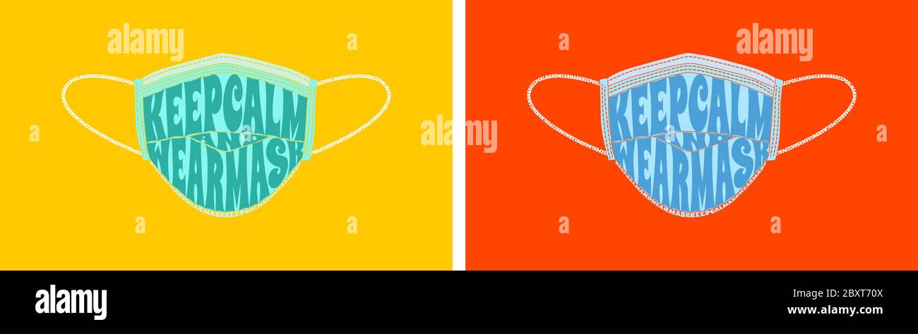 Wear mask vector vectors hi-res stock photography and images - Alamy