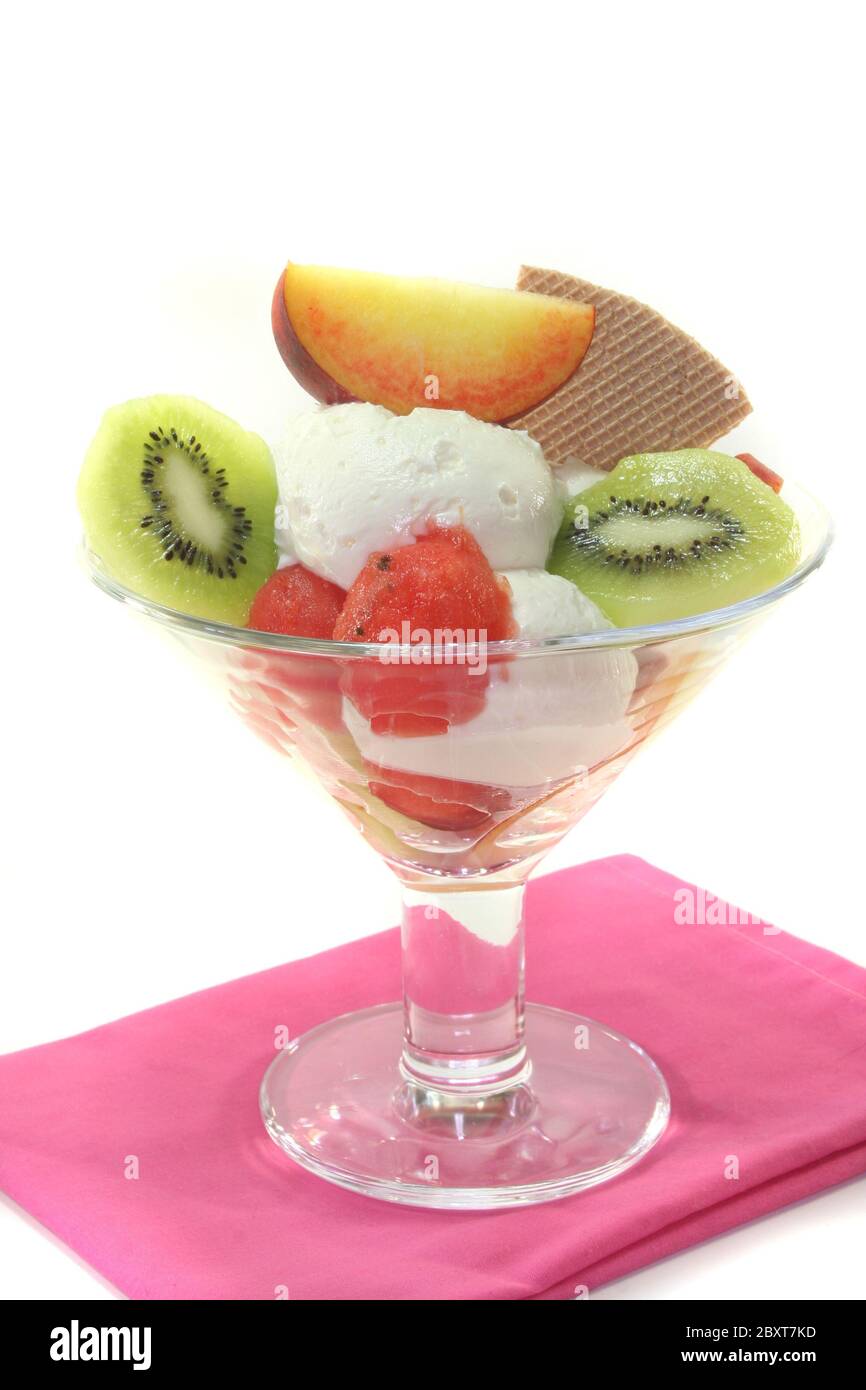 fruit ice cup Stock Photo - Alamy