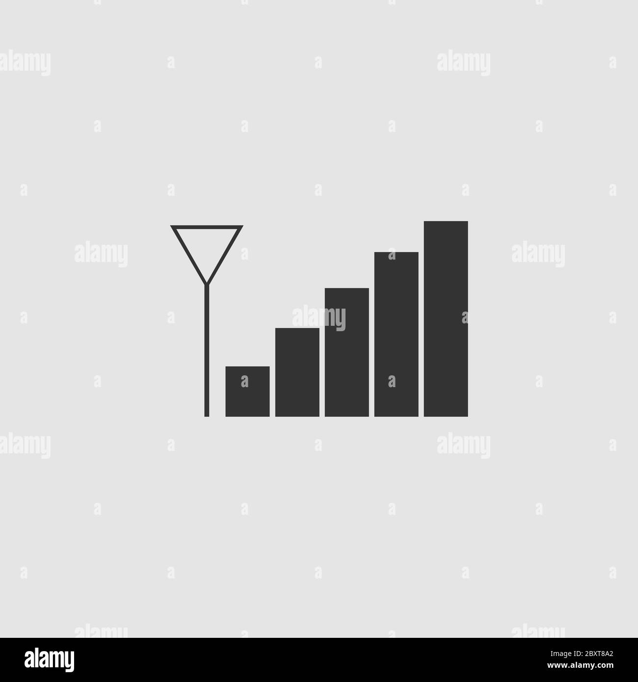 Volume adjustment icon flat. Black pictogram on grey background. Vector illustration symbol ...