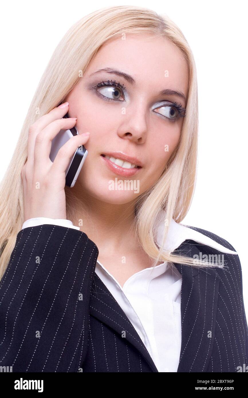 Young women calling smile hi-res stock photography and images - Alamy