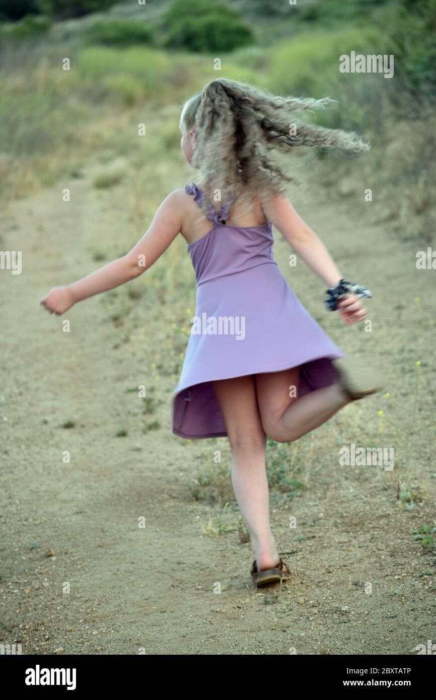Girl from Behind Stock Photo - Alamy