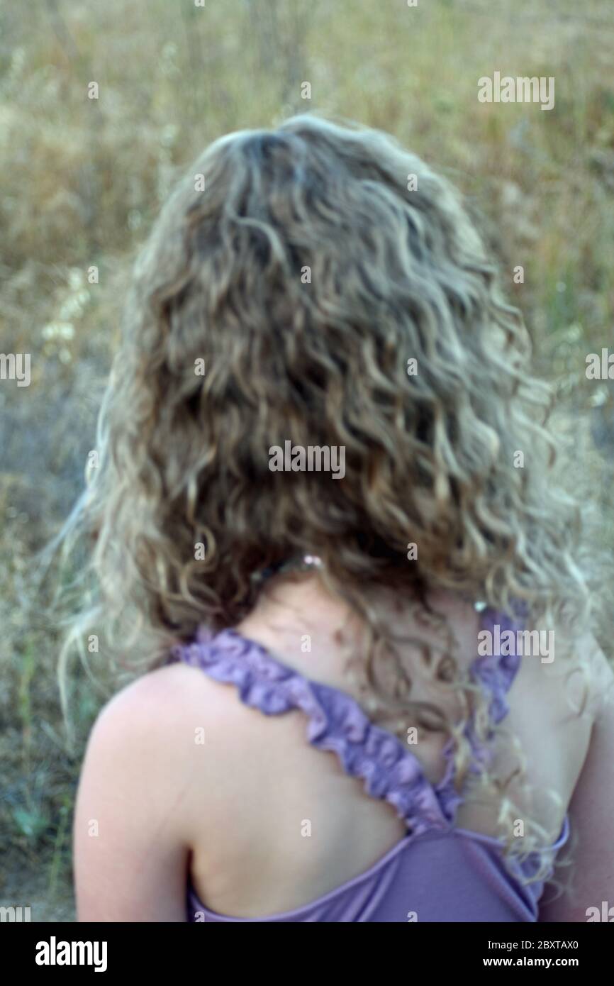 Girl from Behind Stock Photo - Alamy