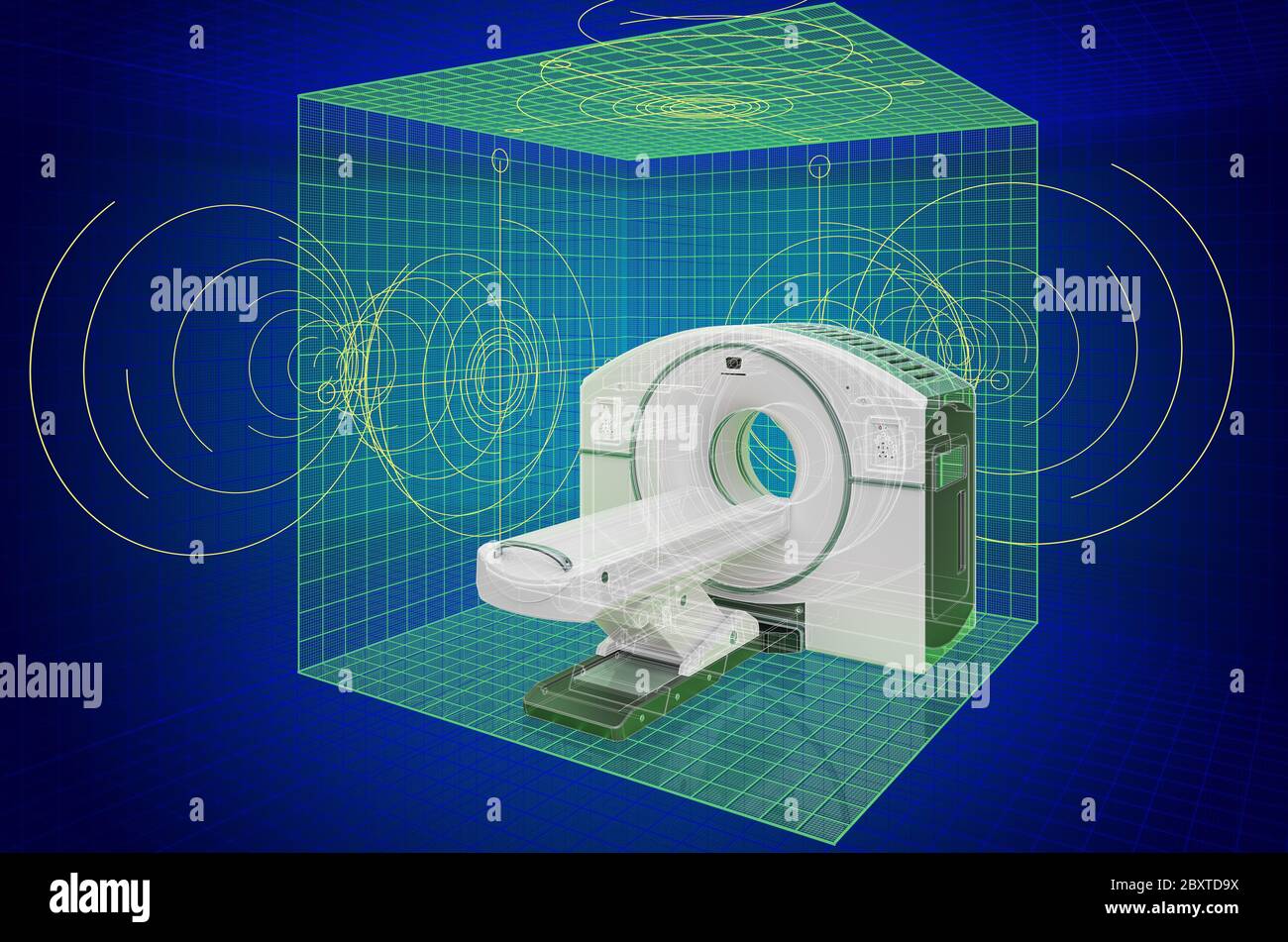 Positron Emission Tomography, PET facility, visualization 3d cad model ...