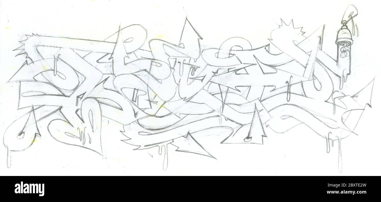 Graffiti about crime Cut Out Stock Images & Pictures - Alamy