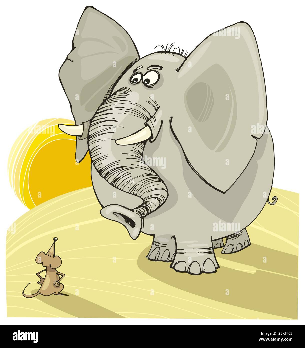 Elephant and mouse Stock Photo - Alamy