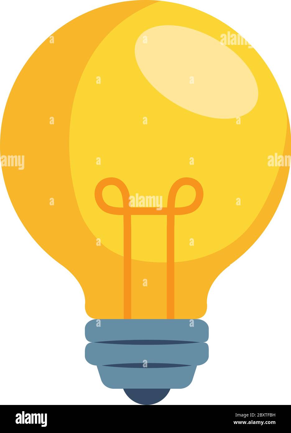 Isolated light bulb vector design Stock Vector Image & Art - Alamy