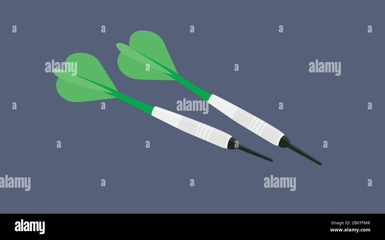Vector Isolated Illustration of Darts Stock Vector Image & Art - Alamy